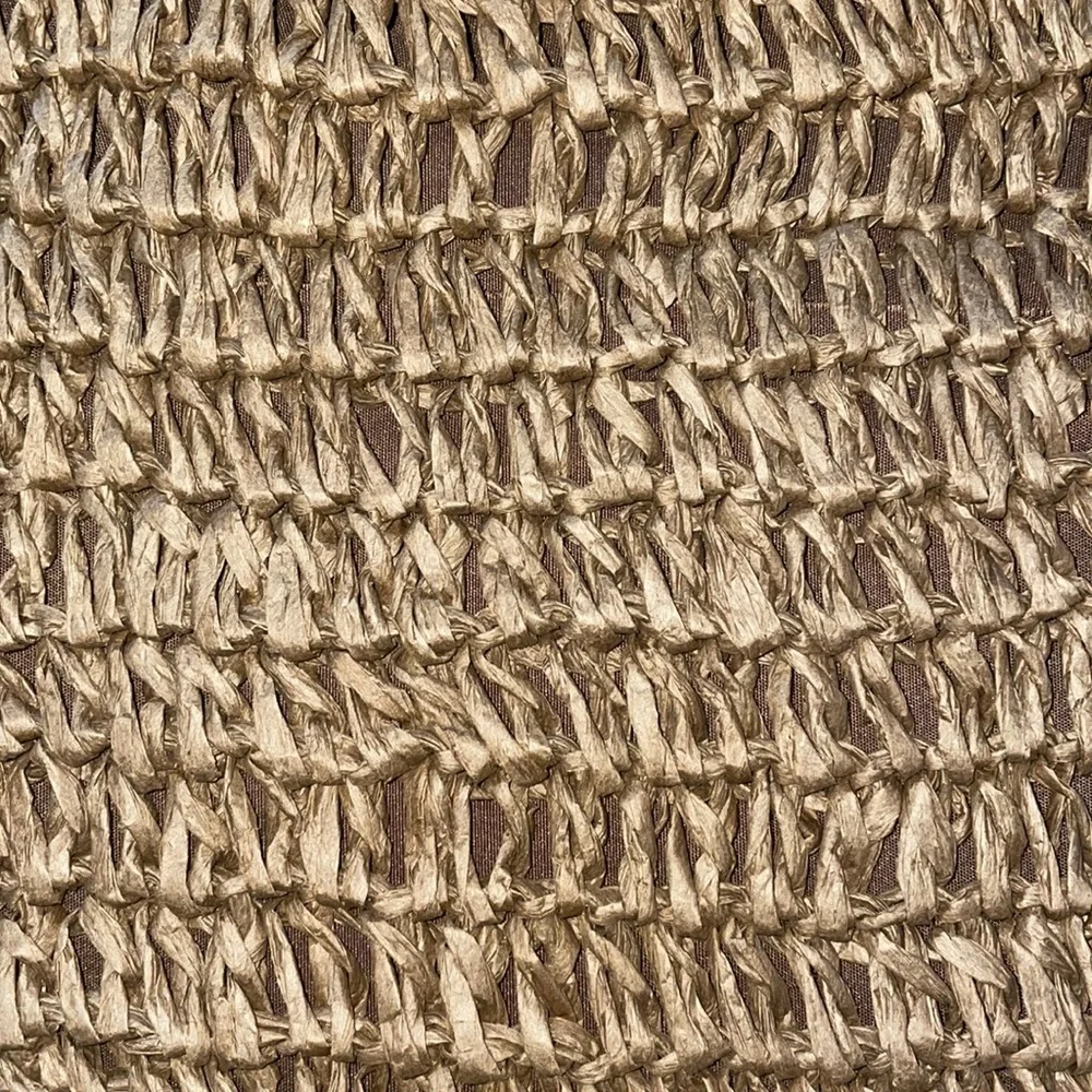 Bags | Nwot Straw Boho Hand Knittedwoven Tote With Wood Handles | Poshmark